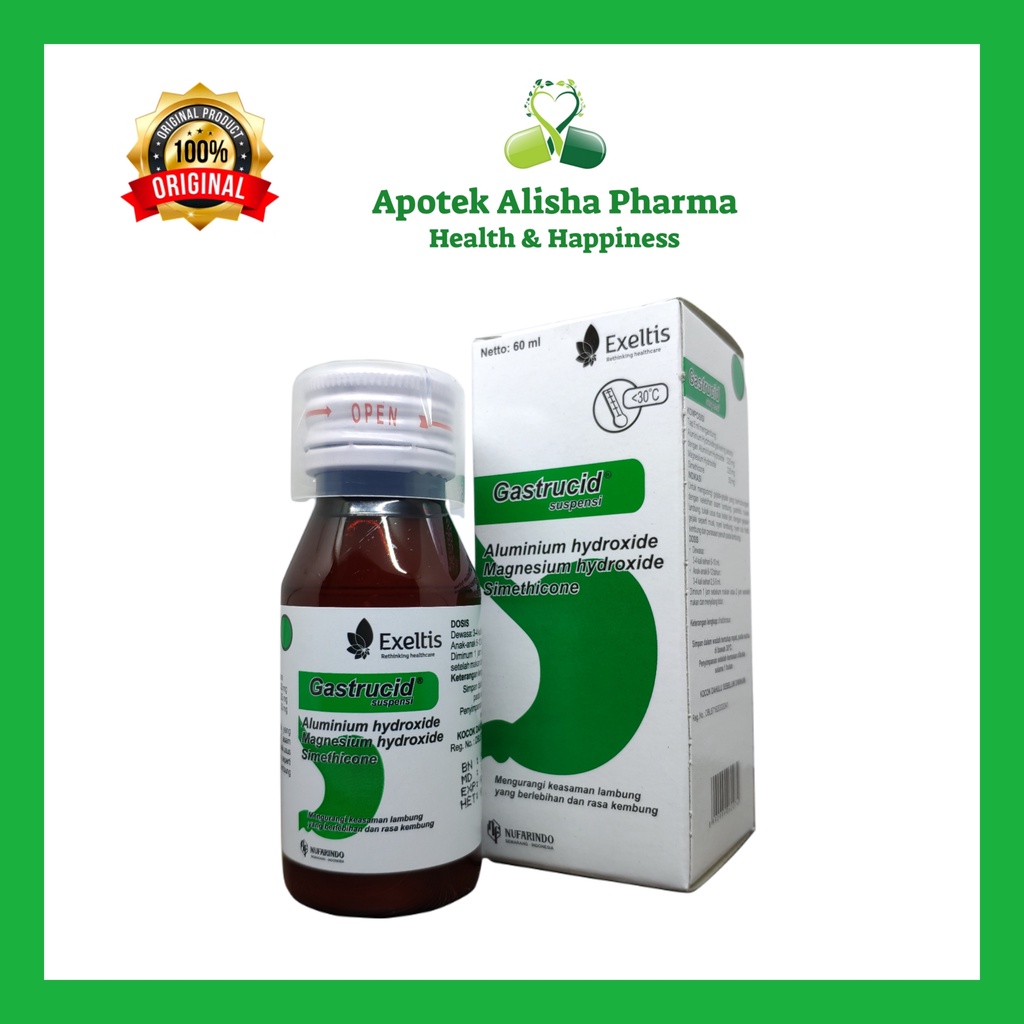 Jual Gastrucid Suspensi 60ml - Gastrusid Antasida Sirup Obat Maag ...