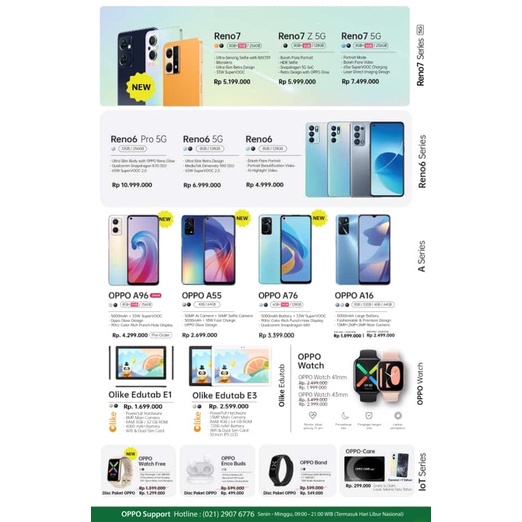 Jual OPPO A17 oppo a17k OPPO A57 oppo a54 OPPO A77s OPPO A96 GARANSI ...