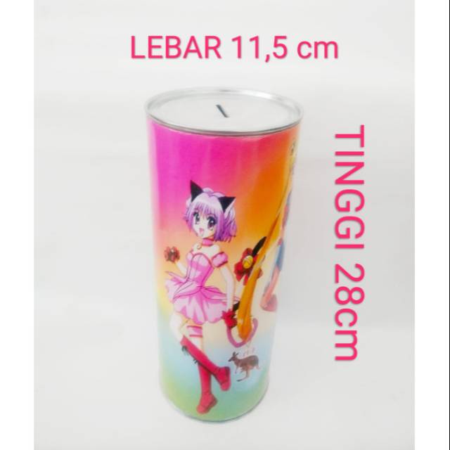 Jual Celengan Kaleng Tabung Besar uk.XL PERMANEN DAN BUKA TUTUP ...
