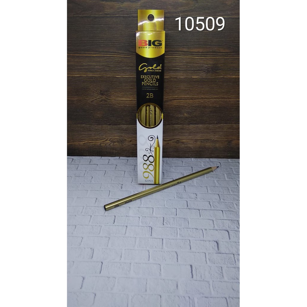 Jual Pensil 2B Big 988 Gold (1 pcs) | Shopee Indonesia
