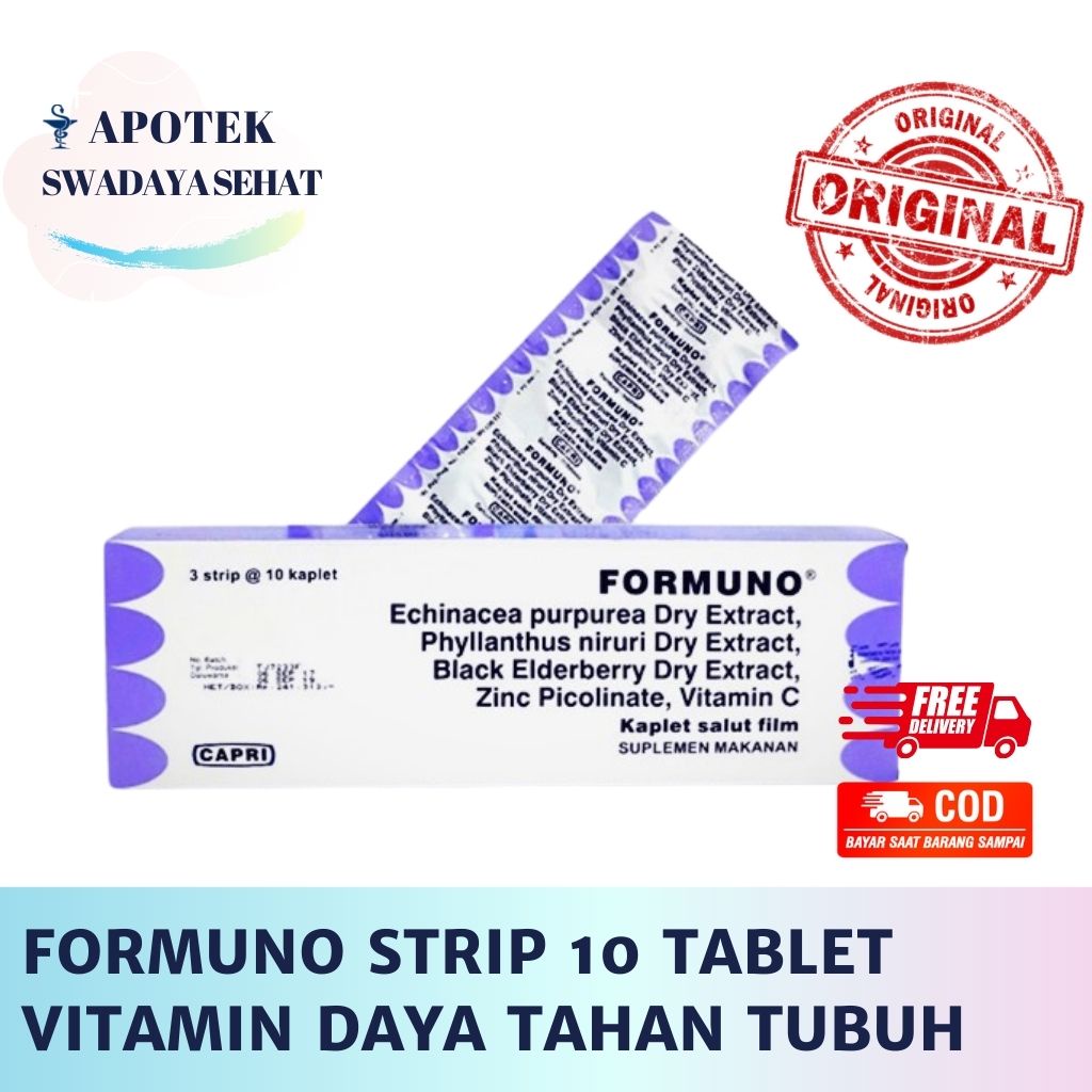 Jual FORMUNO Strip 10 Tablet - Vitamin Multivitamin Suplemen Daya Tahan ...