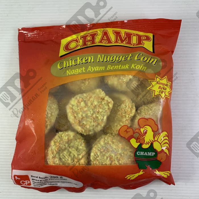 Jual CHAMP CHICKEN NUGGET COIN 200GR NAGET AYAM BERBENTUK KOIN HARGA ...