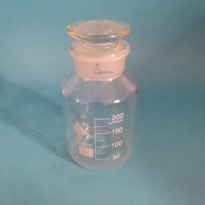 Jual BOTOL REAGEN 250ml BENING MULUT BESAR REAGENT BOTTLE CLEAR 250 ml ...