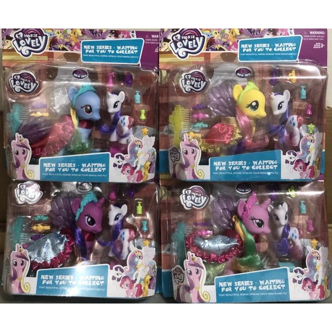 Jual My little pony figure set big size/mainan little pony ukuran besar ...