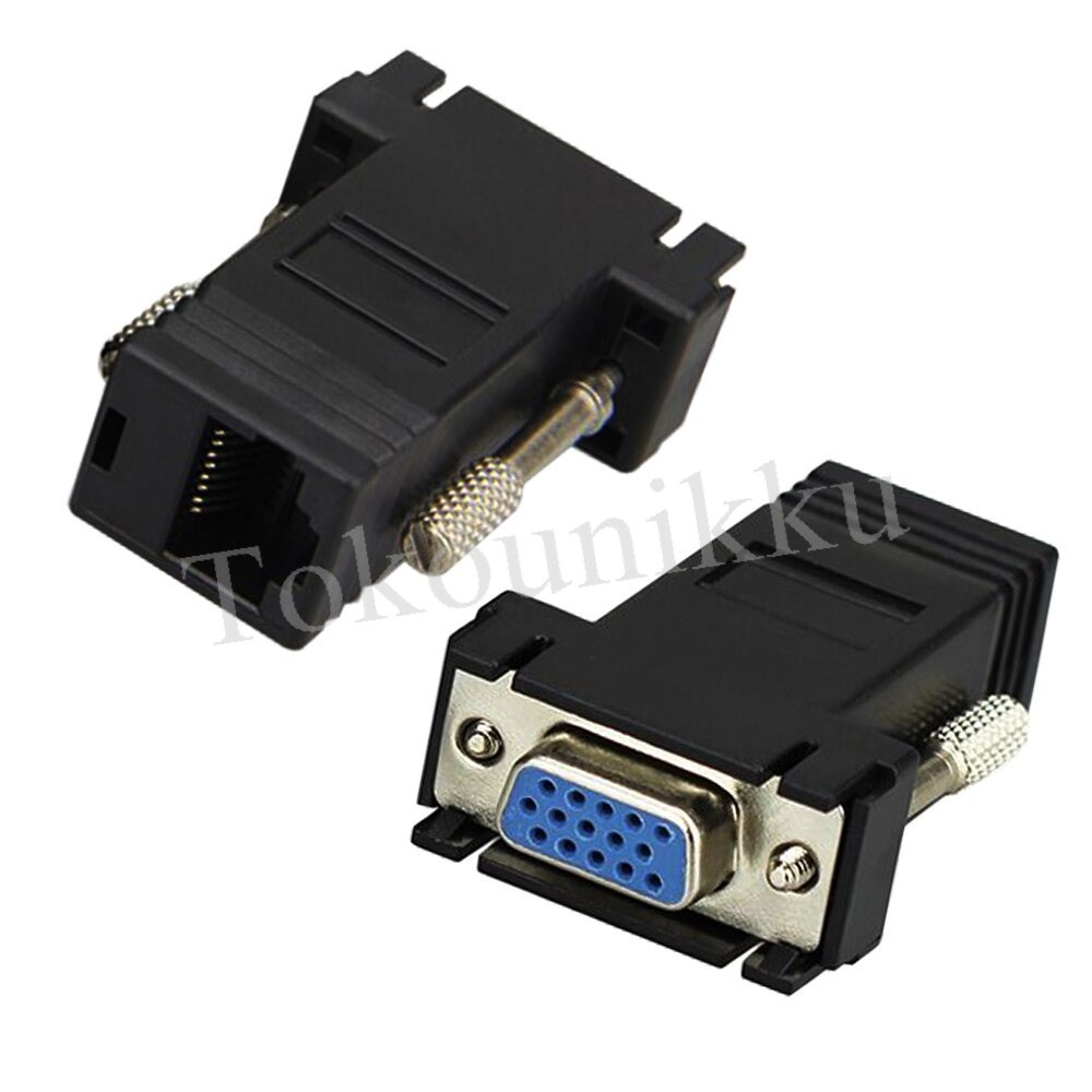 Jual Converter Konverter VGA Extender Over UTP, VGA Female to RJ45 ...