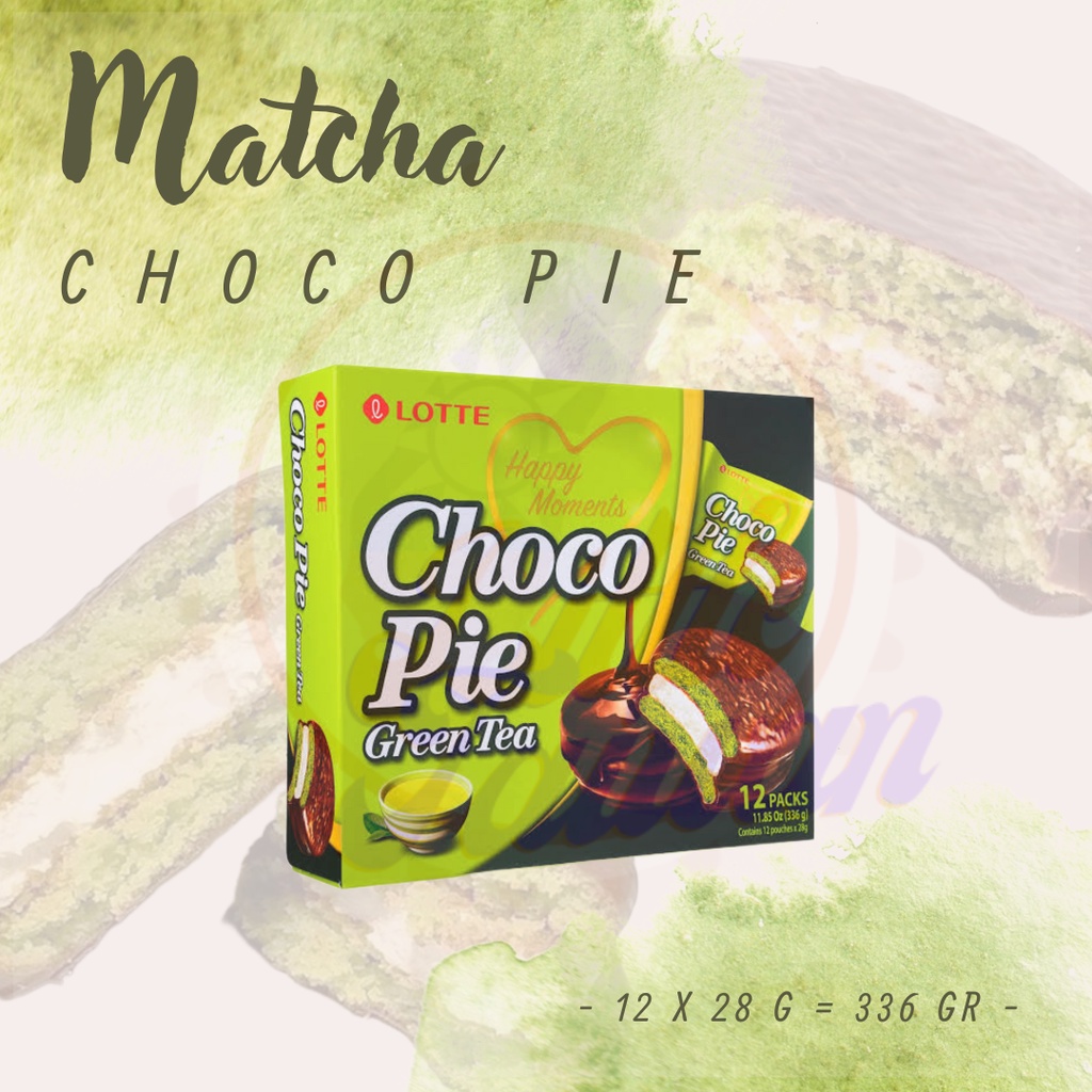 Jual Lotte Choco Pie Matcha - 1 Box | Shopee Indonesia
