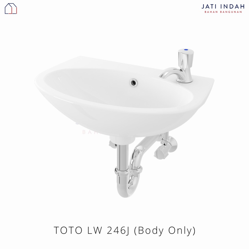 Jual Wastafel Tembok TOTO LW246J White | Washtafel Keramik | Hung Basin ...