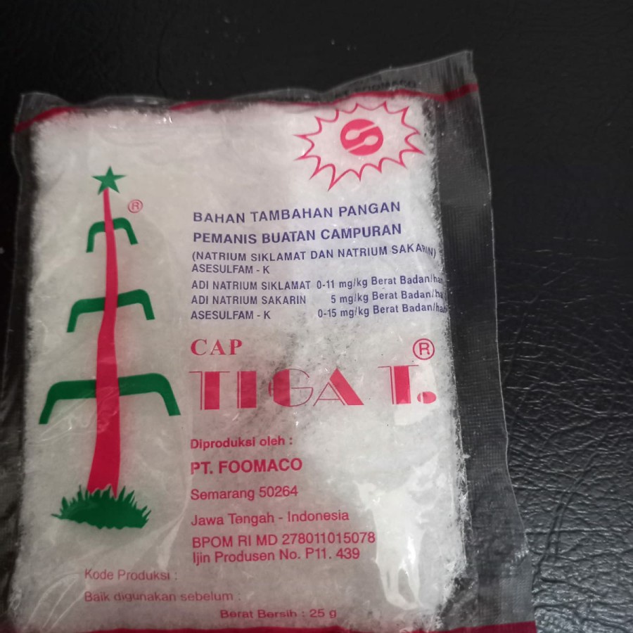 Jual SARI MANIS TIGA TEBU 25 GR (pemanis buatan) | Shopee Indonesia