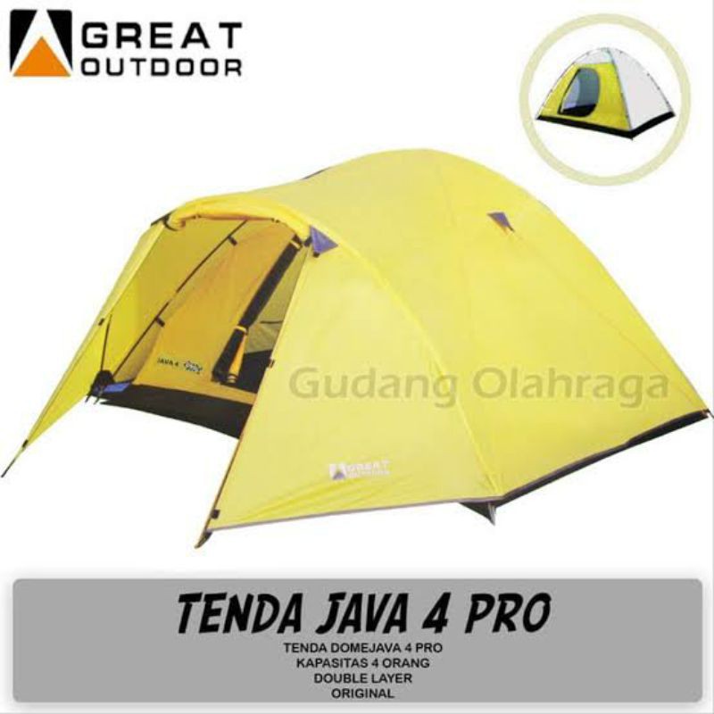 Jual Tenda java 4 pro second istimewa tenda camping bekas | Shopee ...