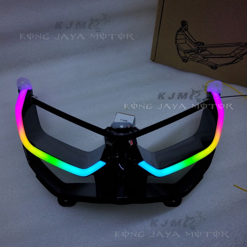 Jual Lampu Alis Plus Frame ALL NEW NMAX 2020 2021 RGB RUNNING Wellcome ...