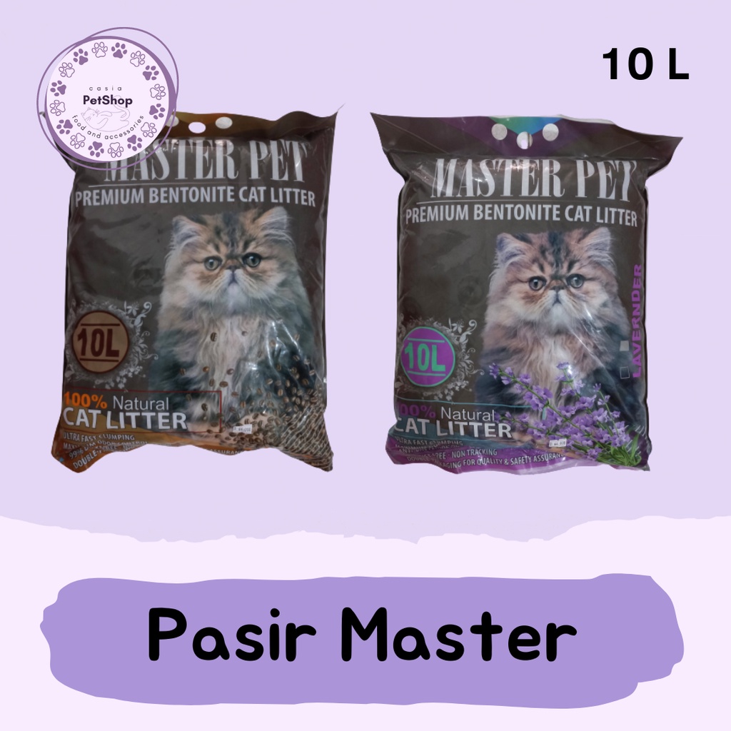 Jual Pasir Master 10 liter / Pasir Kucing Wangi / Cat Litter | Shopee ...