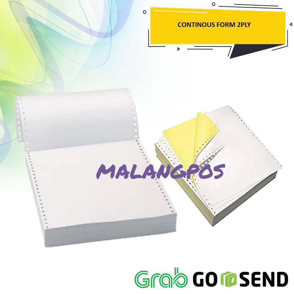Jual KERTAS CONTINOUS CONTINUOUS FORM 2PLY, 1/2 A4 OFFICENINE ISI 1000 ...