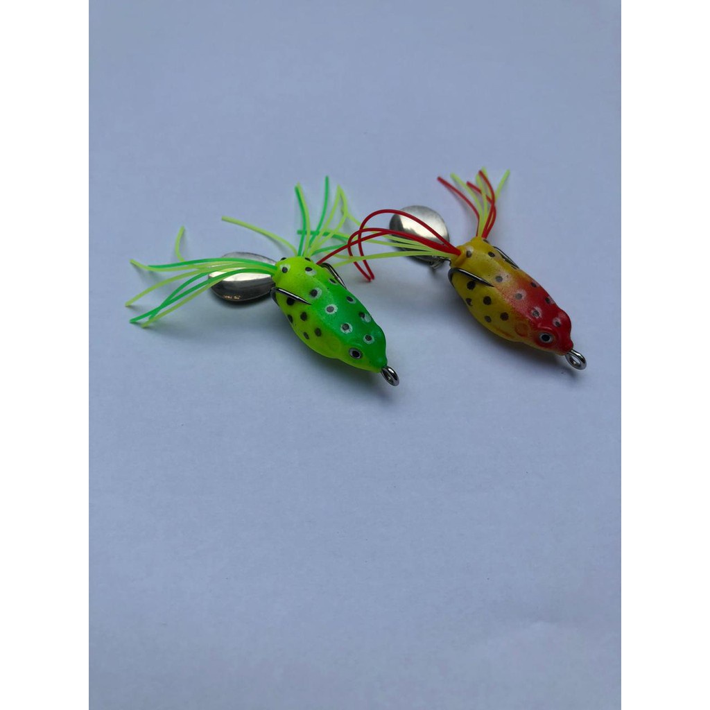 Jual Umpan Pancing Casting Gabus Soft Lure Frog Umpan Gabus 3cm TERBAIK ...