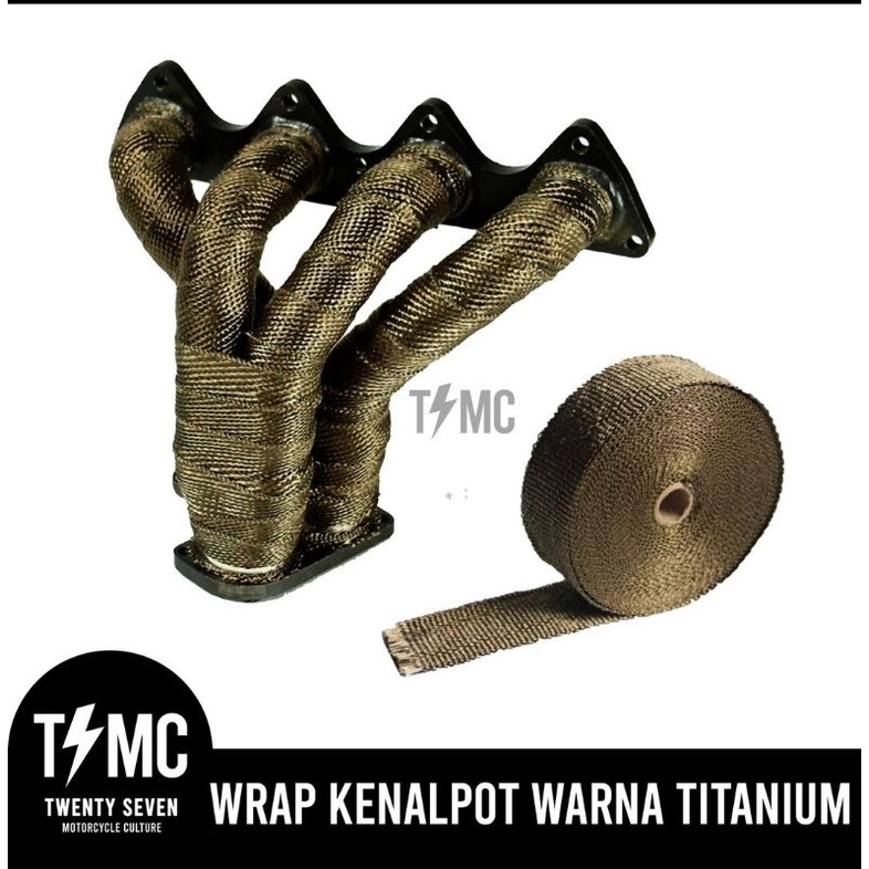 Jual Wrap knalpot / exhaust wrap anti panas panjang 3 meter | Shopee ...