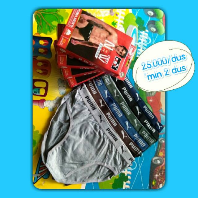 Jual Cd puma.satu box hanya 25.000 isi 3 pc.ukuran m.l.xl.min 2 box ...