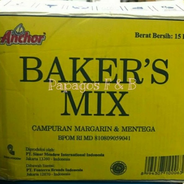 Jual Anchor Bakers Mix Baker Mix / Butter Blend Import repck 1 kg ...