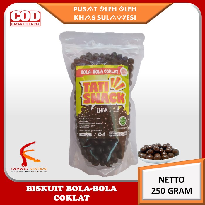 Jual Snack Choco Ball Coklat Bola Biskuit Khas Sulawesi 250 gr | Shopee ...