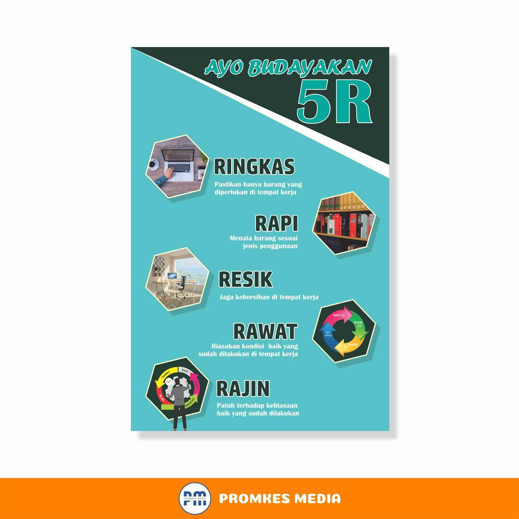 Jual Poster, Poster Kesehatan, Budayakan, 5R, Budayakan 5R | Shopee Indonesia