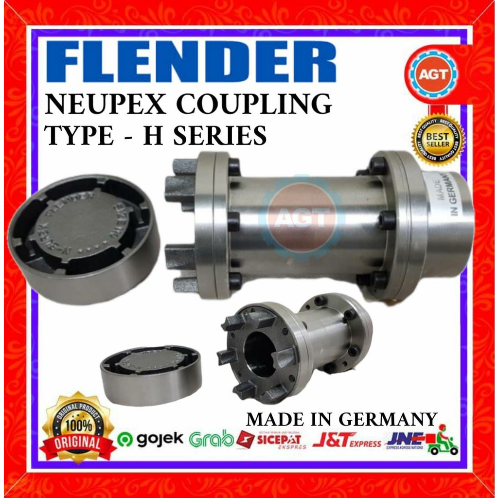 Jual FLENDER H125-200 MAX.BORE 55mm NEUPEX COUPLING SPACER MADE IN ...