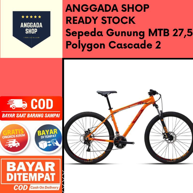 Jual SEPEDA GUNUNG / SEPEDA MTB / SEPEDA POLYGON CASCADE 2 UKURAN M 27 ...