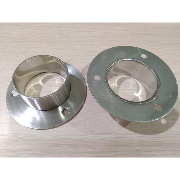 Jual Bracket Topi Pipa Bulat 2" inch 50mm Penyangga Tahanan Tiang Kaki ...