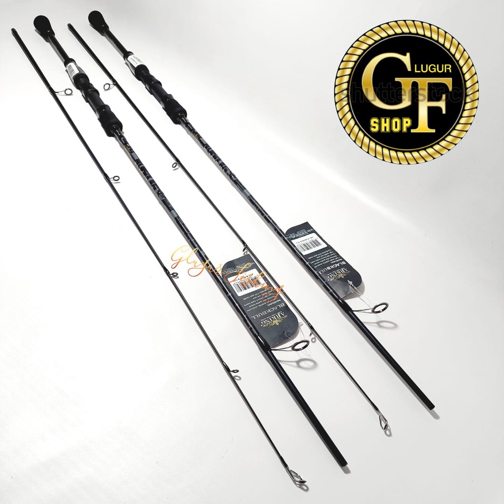 Jual JORAN SPINNING AJIKING BLACK BULL ABL-S-602M - 8-17LB / SECTION: 2PCS | Shopee Indonesia