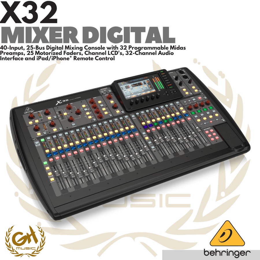 Jual BEHRINGER X32 32-Channel Audio Interface | MIXER DIGITAL | Shopee ...