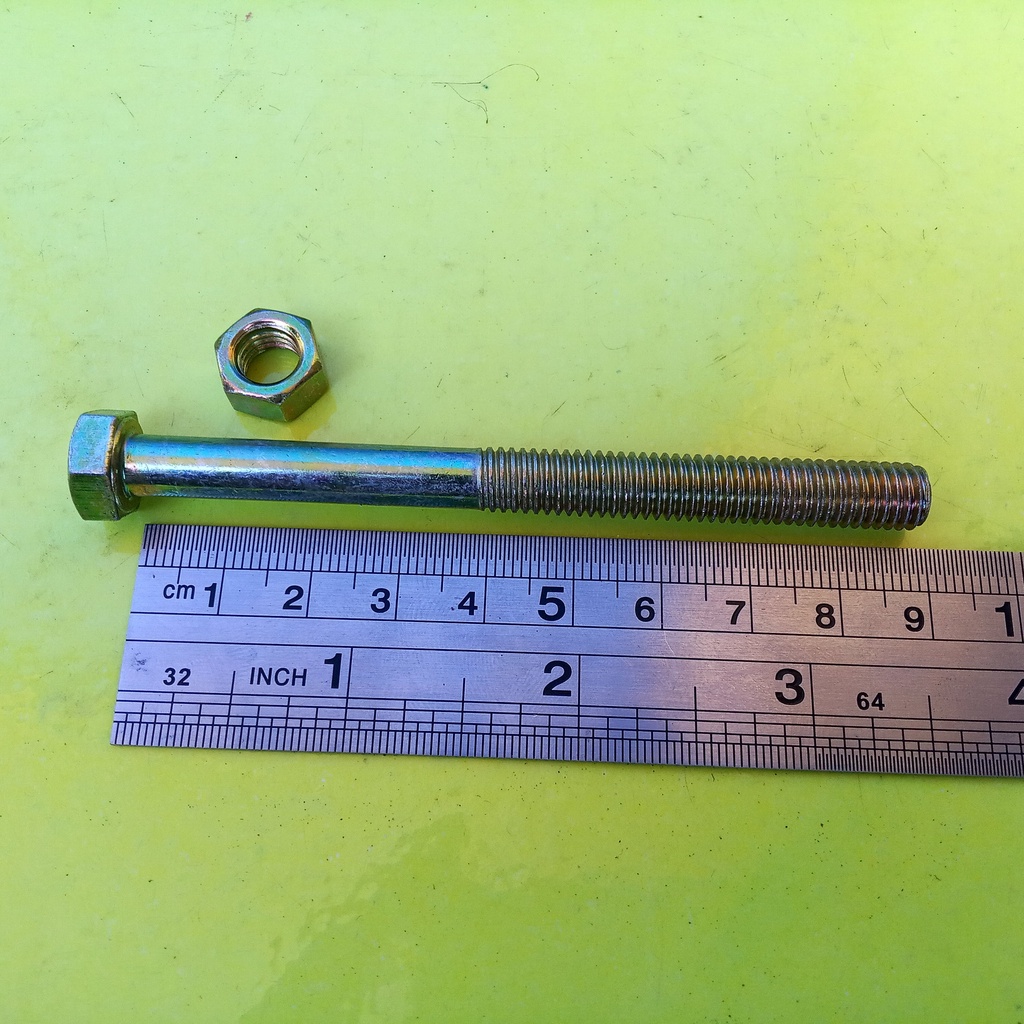 Jual BAUT MUR KUNING M8 X 90 / BMK M8 X 90 / BAUT M8X90 KUNING / BAUT ...