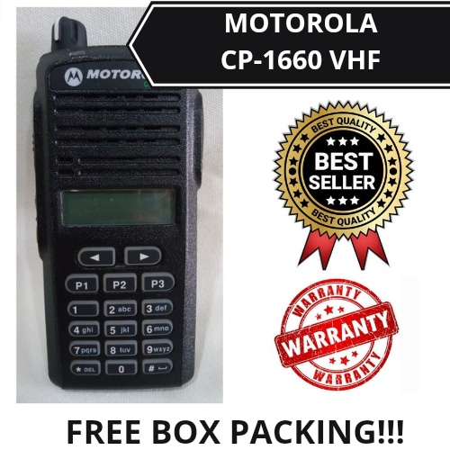 Jual HT Motorola CP 1660 VHF, CP1660 Moto manual Radio Komunikasi Handy ...