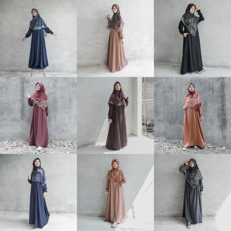 Jual [READY STOK] GAMIS Q BY HIJAB ALILA | GAMIS DAILY WOLLCREPE ...