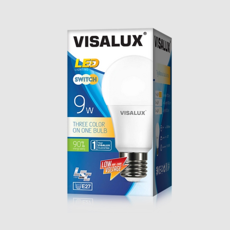 Jual LED THREE COLOR VISALUX 9W - Lampu LED tiga warna VISALUX 9w ...