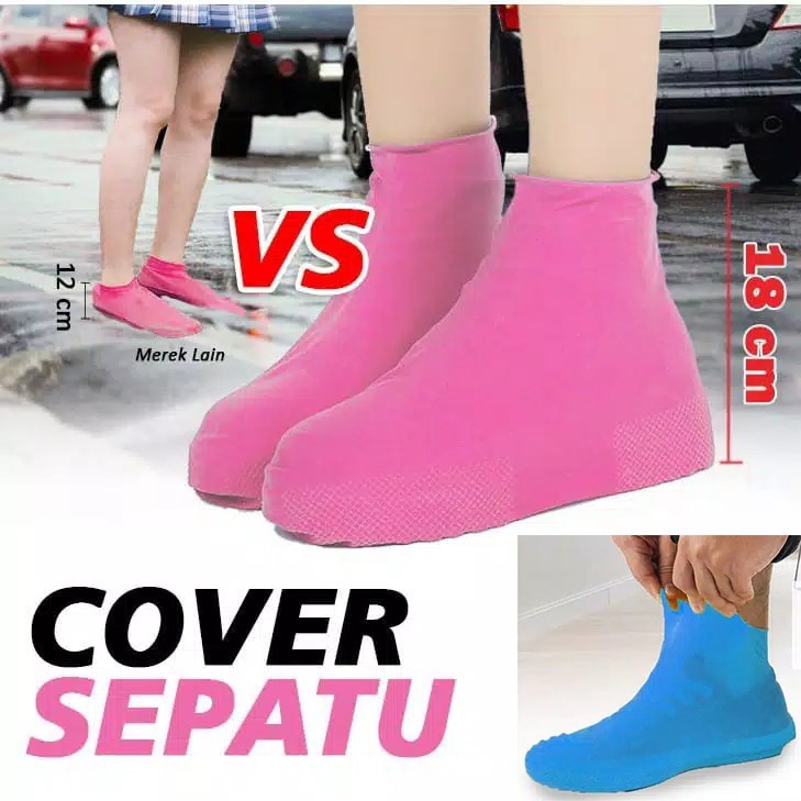 Jual Raincover Shoes Waterproof Jas Hujan Sepatu Karet Anti Air Cover ...