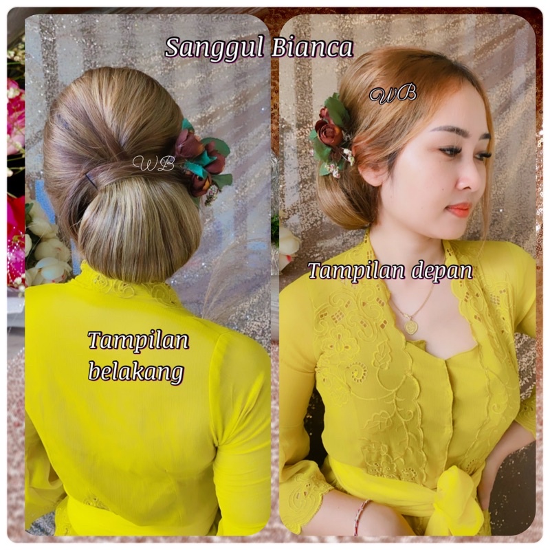 Jual sanggul bianca by wadon bali /sanggul hairdo premium /sanggul ...