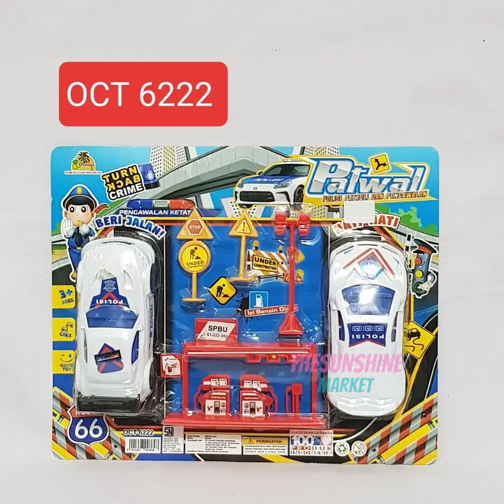 Jual Mainan Kendaraan Mobil Patwal Polisi OCT6222 / Mainan Mobil Polisi ...