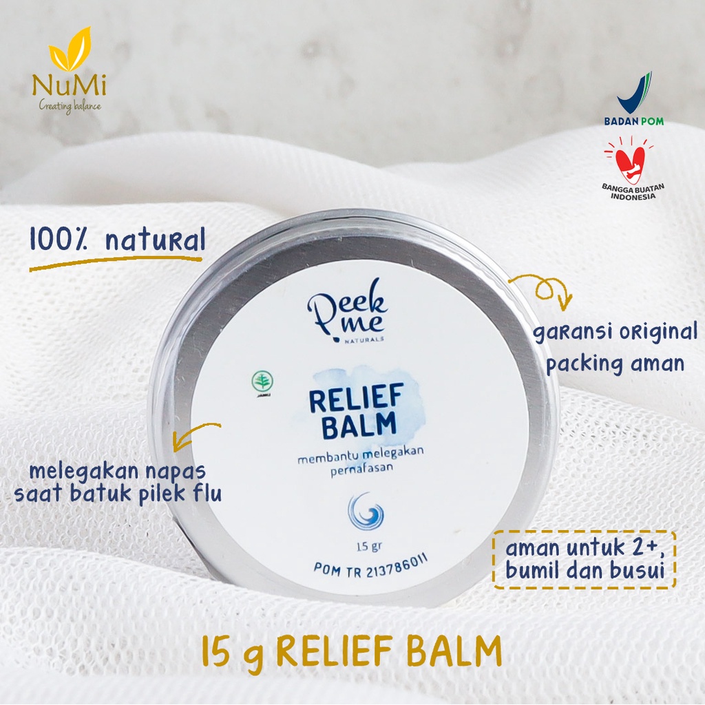 Jual 15G RELIEF BALM BREATHE BALM COLD FLU SALVE BALSEM PEEK ME ...