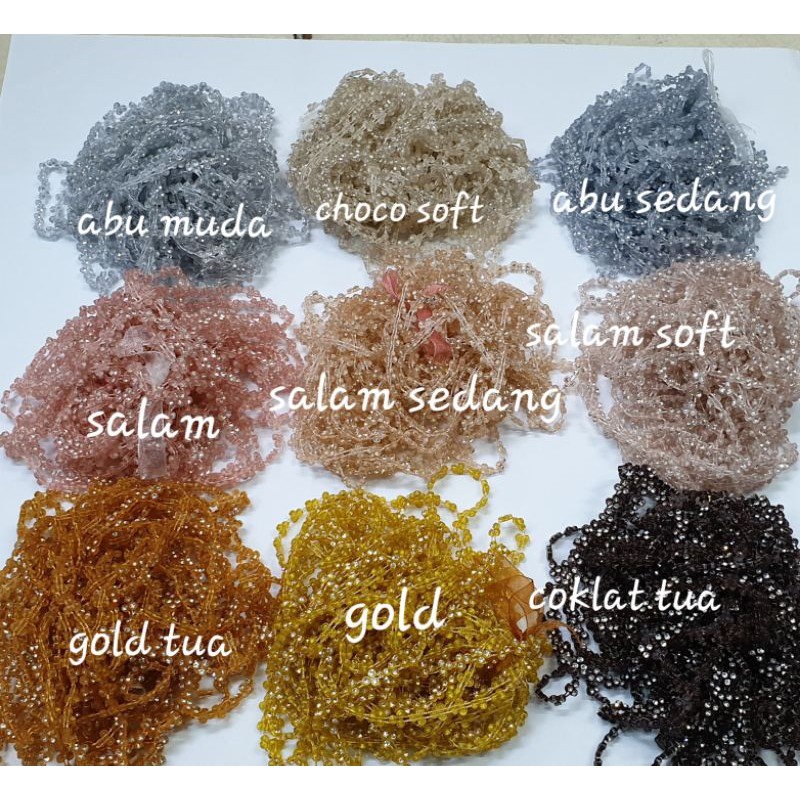 Jual Diamond/Payet Mata Tiga Mata Kilau / +-2,5 yard=+-2,25 Meter ...