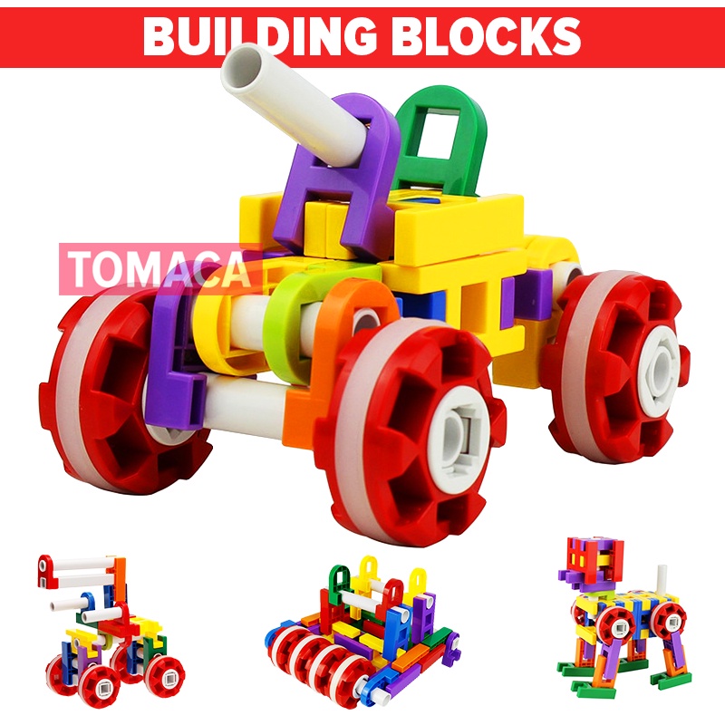 Jual Mainan Edukasi Anak Block Building Blocks Puzzle Blok Brick Balok ...