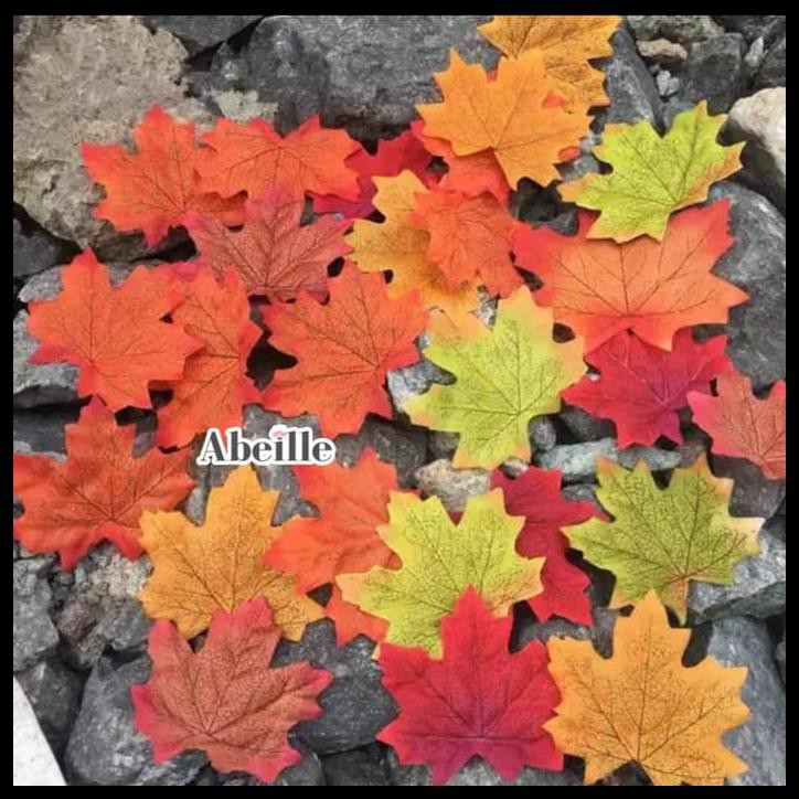 Jual Produk Terbaik - Daun Maple Palsu Maple Leaf Artificial Set ...