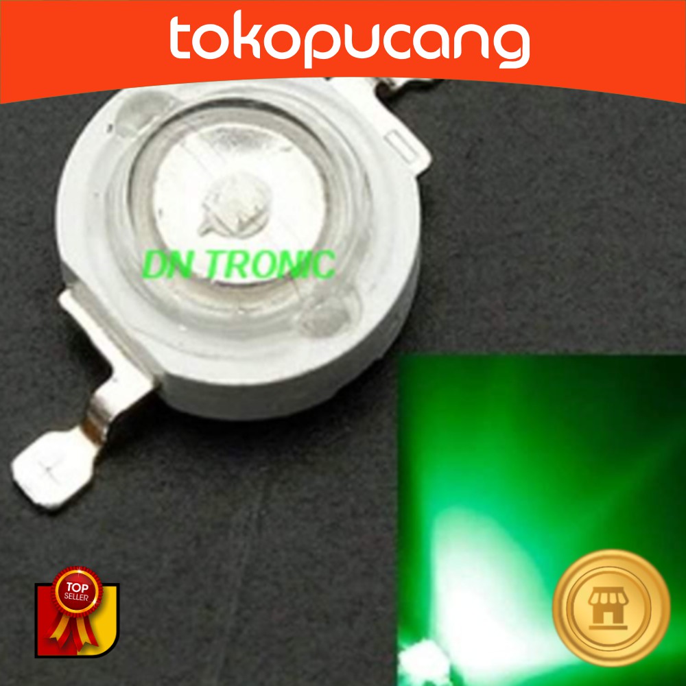 Jual LED HPL 1w green High Power hijau lampu senter | Shopee Indonesia