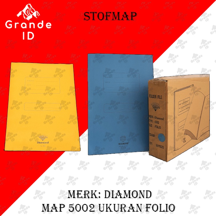 Jual MAP DIAMOND 5002 UKURAN FOLIO MAP NO ACCO | Shopee Indonesia