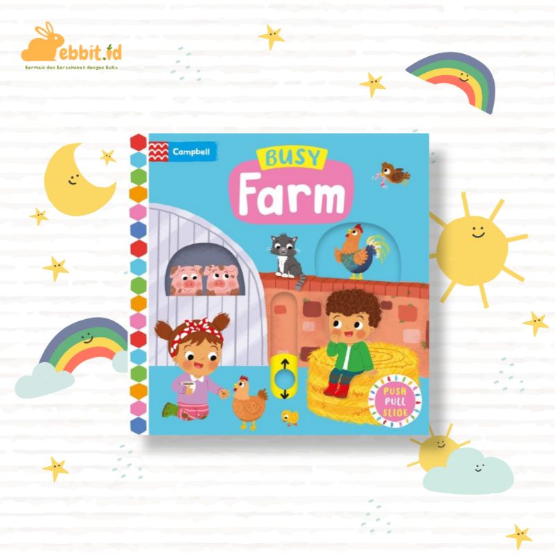 Jual Campbell - Push Pull Slide Board Book : Busy Book | Shopee Indonesia