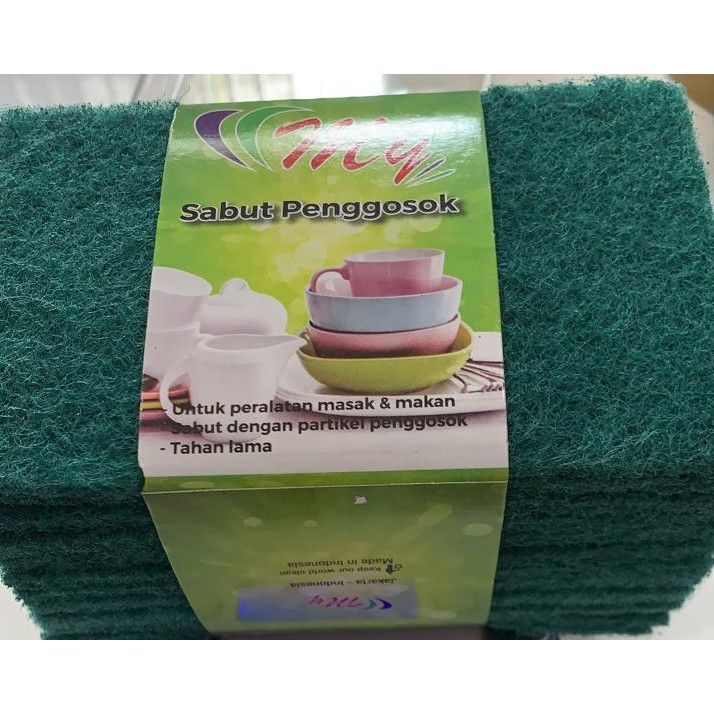 Jual Sabut Hijau / Sabut cuci piring ( 1 pax isi 12 pcs ) | Shopee ...
