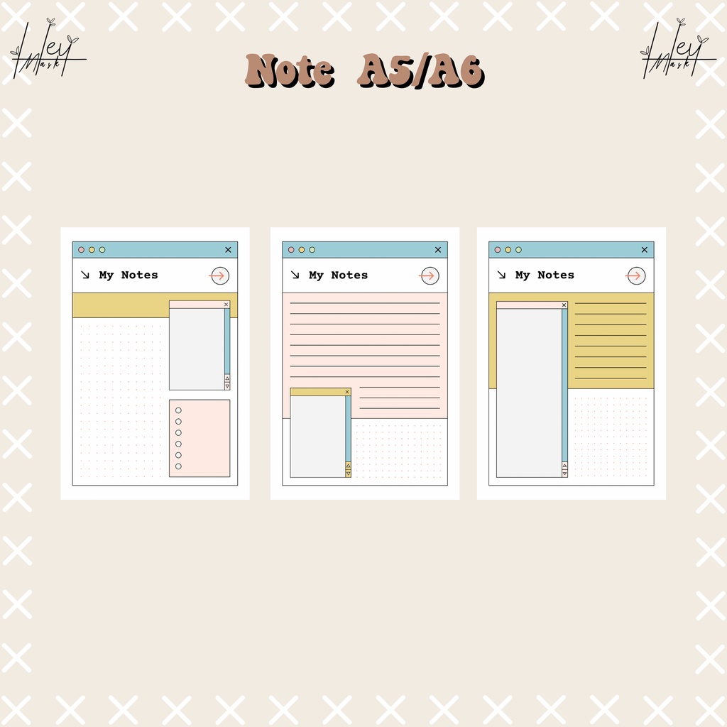 Jual [HM] NOTE A5/A6 Untitled Square Notepad/Catatan | Shopee Indonesia