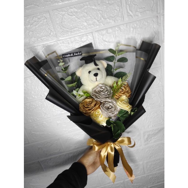 Jual buket boneka bunga pita satin | Shopee Indonesia
