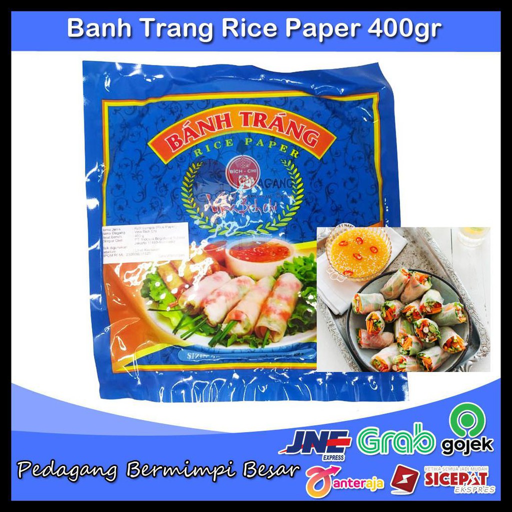 Jual PASTI READY BANH TRANG RICE PAPER 400GR 22INCH | KULIT LUMPIA ...