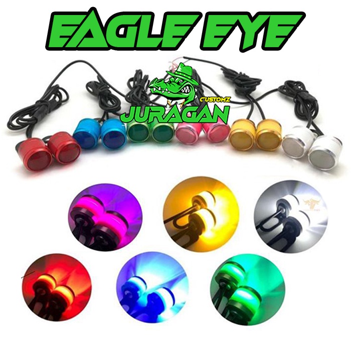 Jual Lampu Mata Elang Strobo Kedip 3 Mode Eagle Eye Eyes Panoramic Bracket Shopee Indonesia