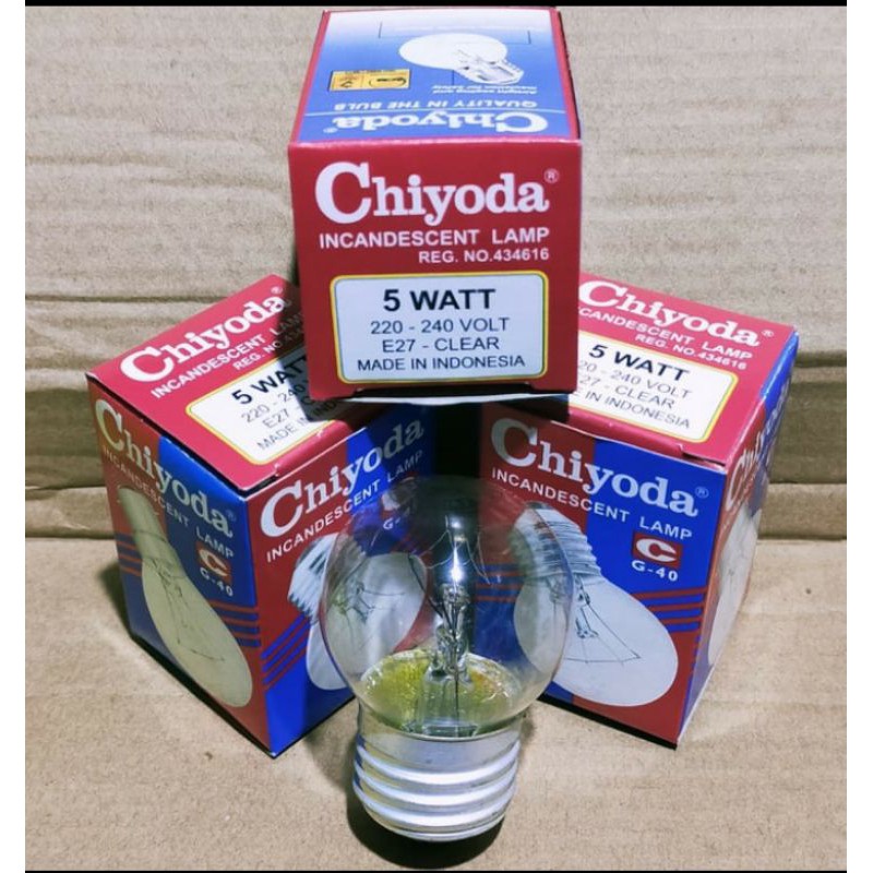 Jual bola lampu/bohlam pijar Chiyoda G-40 5watt | Shopee Indonesia