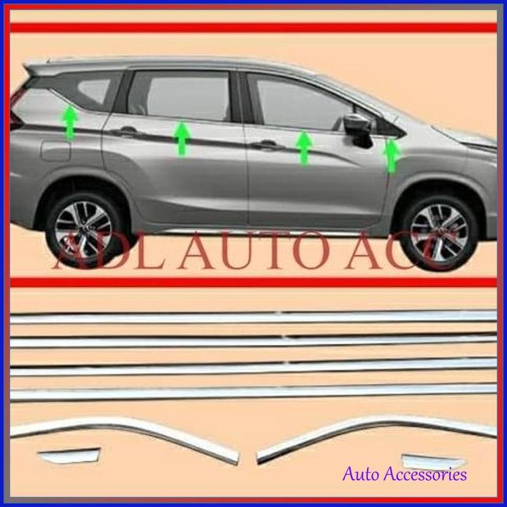 Jual List Lis Kaca Samping Pelipit Pintu Window Liner Mitsubishi ...