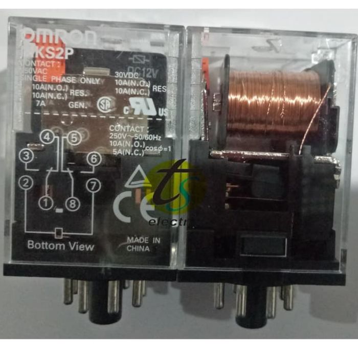 Jual Relay Omron MKS2P / MK2P-I 220V.AC Original + SOCET 8 KAKI/PIN | Shopee Indonesia