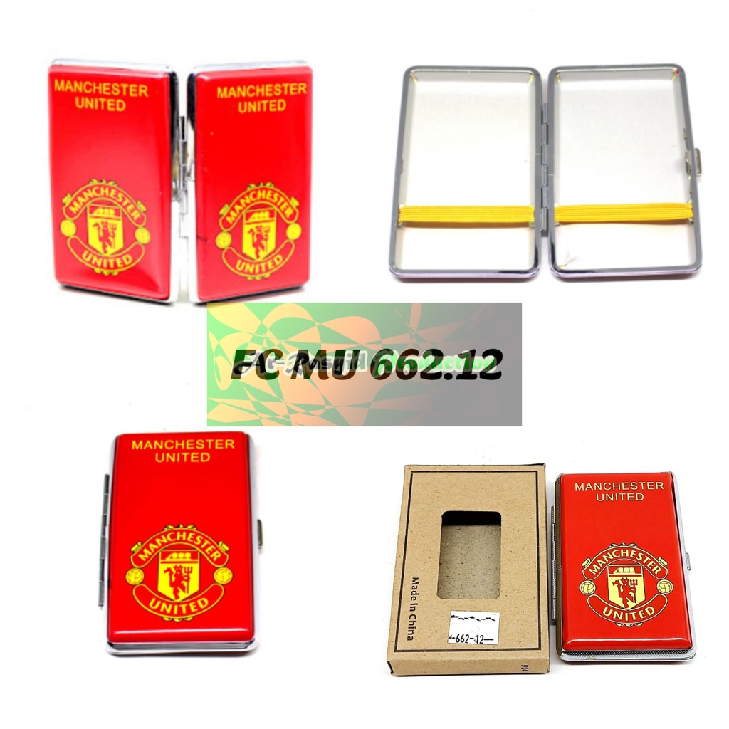 Jual Tempat Kotak Rokok Kaleng Motif Klub Manchester United | Shopee ...